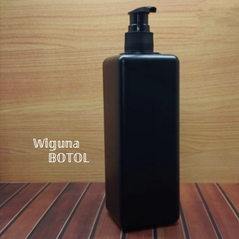 Jual Botol Pump 500ml Kotak HDPE / Botol HDPE 500ml Kotak Pump Lotion | Shopee Indonesia