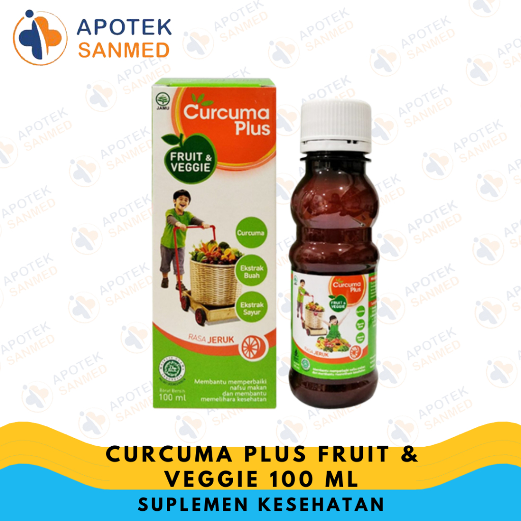 Jual Curcuma Plus Fruit Veggie Rasa Jeruk 100 ml | Shopee Indonesia