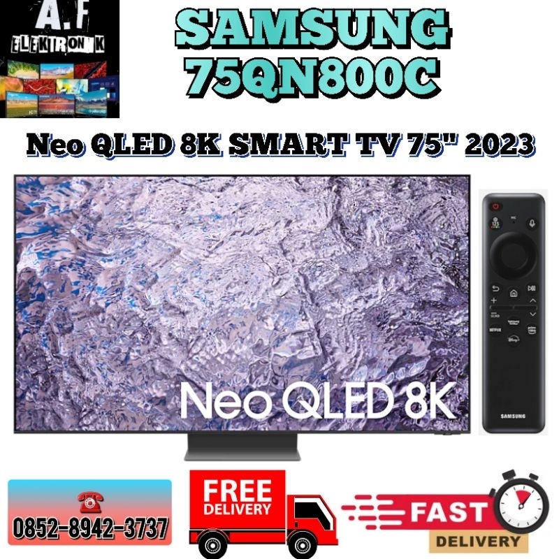 Jual SAMSUNG 75QN800C NEO QLED 8K SMART TV 75 INCH | Shopee Indonesia