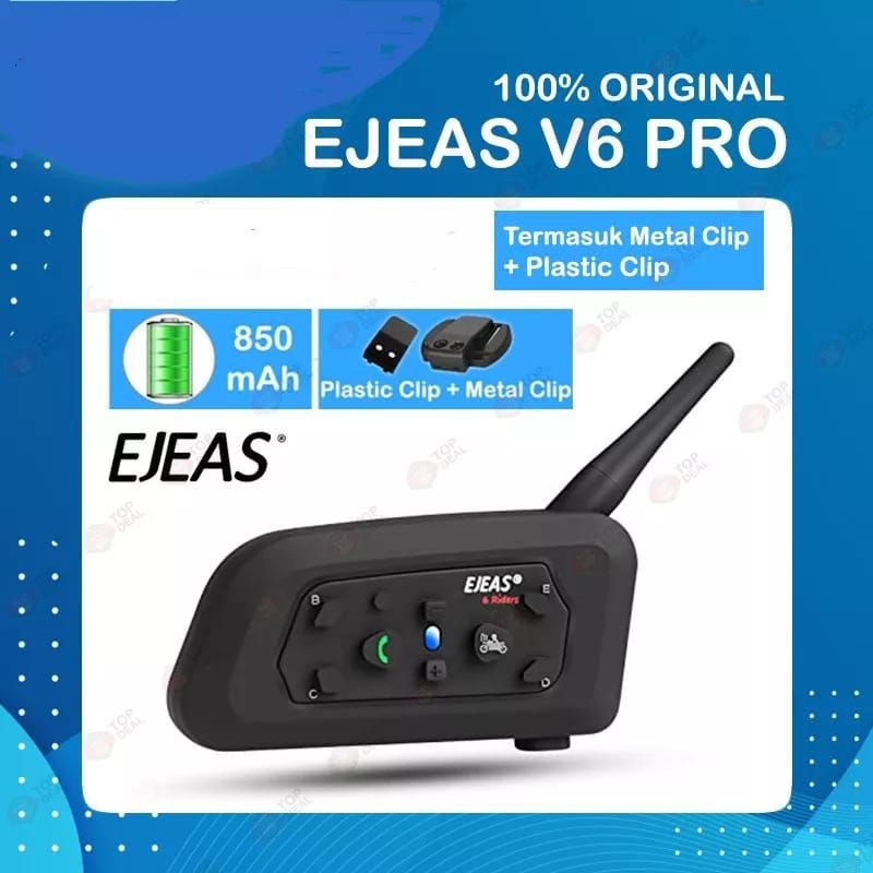 Jual INTERCOM EJEAS V6 PRO EJEAS BLUETOOTH HEADSET NON MAXTO M2 ...