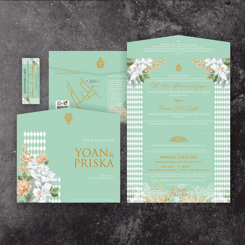 Jual Undangan Pernikahan Aesthetic | Undangan Soft Cover | Undangan ...