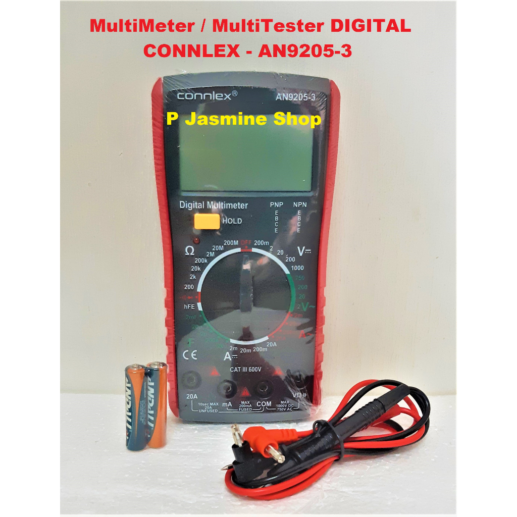 Jual MultiMeter / Multitester / Avometer DIGITAL CONNLEX AN9205A - New ...