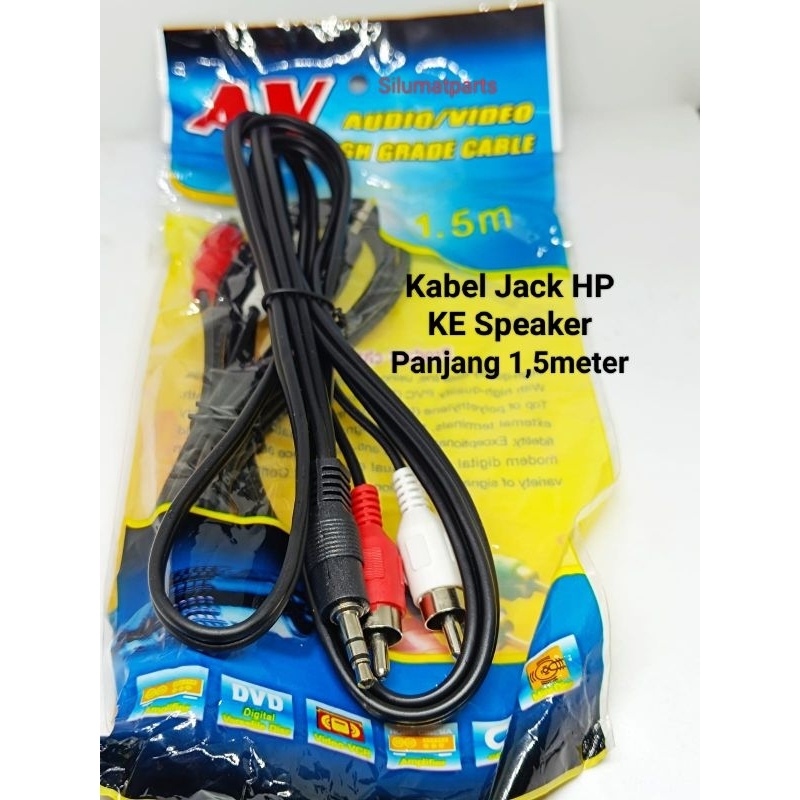 Jual Kabel Rca To Jack Mini Stereo / Kabel Audio Rca Mini Stereo HP Ke ...