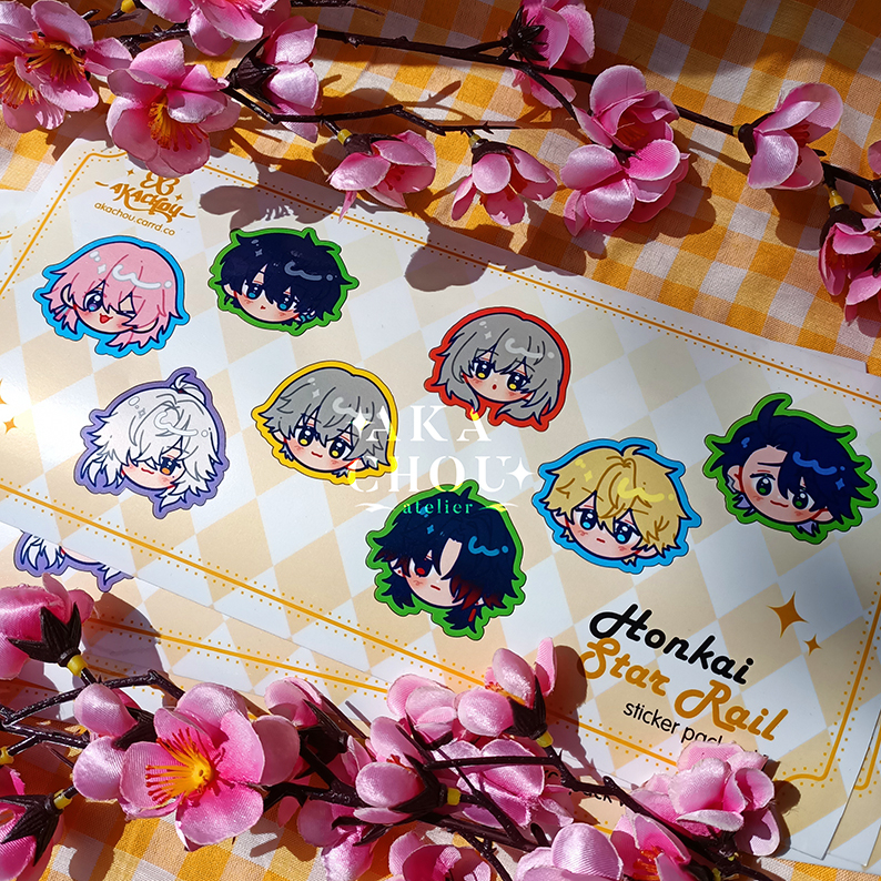 Jual Sticker Honkai Star Rail vol 1 : March 7th, Jing Yuan, Dan Heng ...