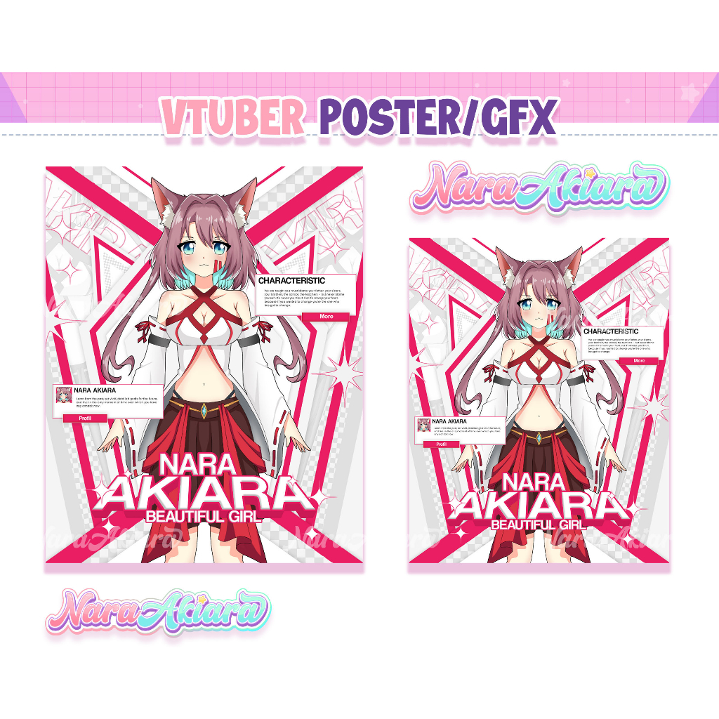 Jual Dapatkan Poster GFX Vtuber Anda Sekarang! Cocok untuk Streamer ...