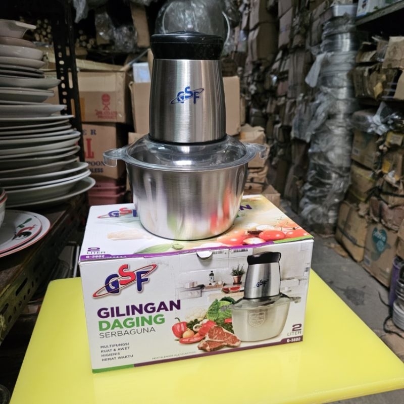 Jual Electric Chopper Listrik STAINLESS Food Processor Gilingan Daging ...