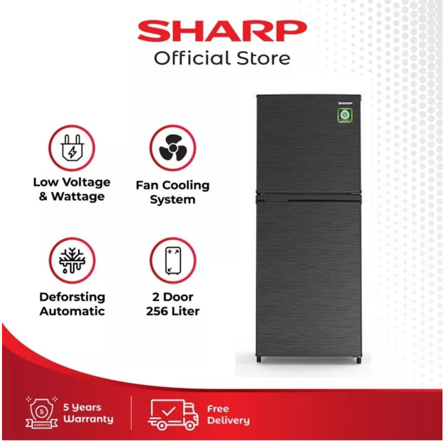 Jual KULKAS 2 PINTU SHARP SJ-195 MNHS | Shopee Indonesia