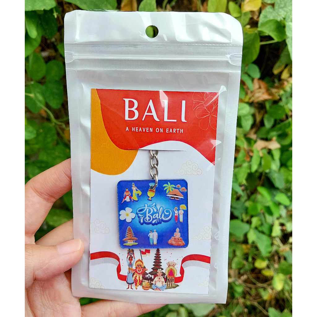 Jual Gantungan Kunci Bali Bahan Akrilik / Souvenir Bali / Oleh-oleh ...