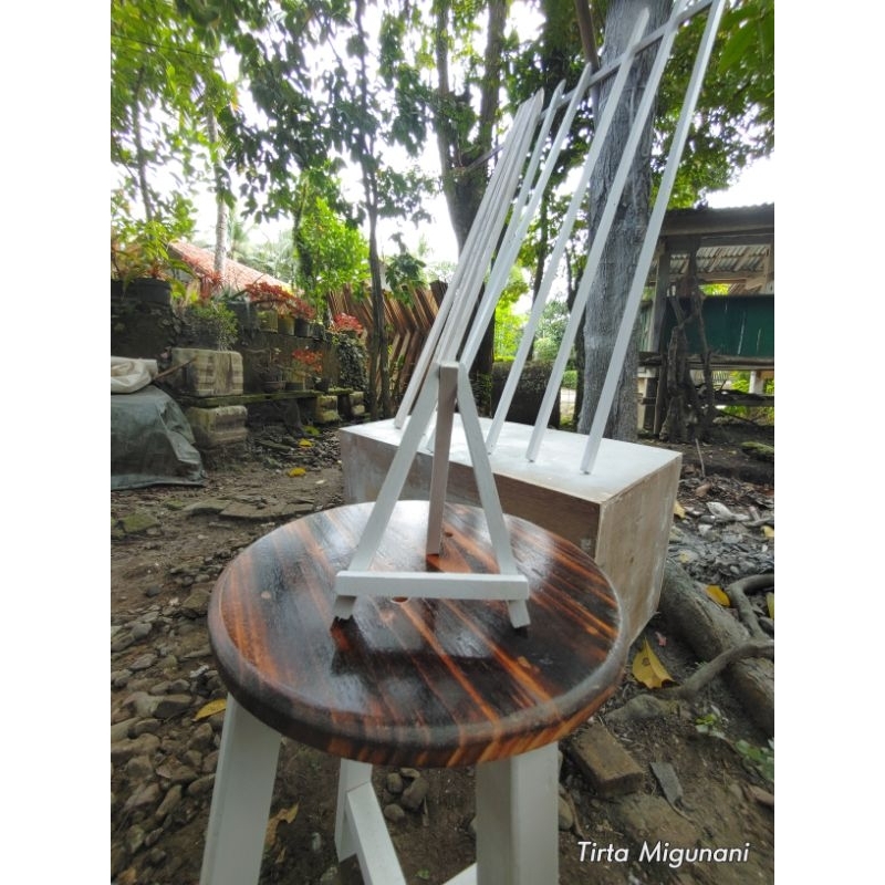 Jual Mini easel tripod kayu kecil stand foto stand handphone stand menu ...