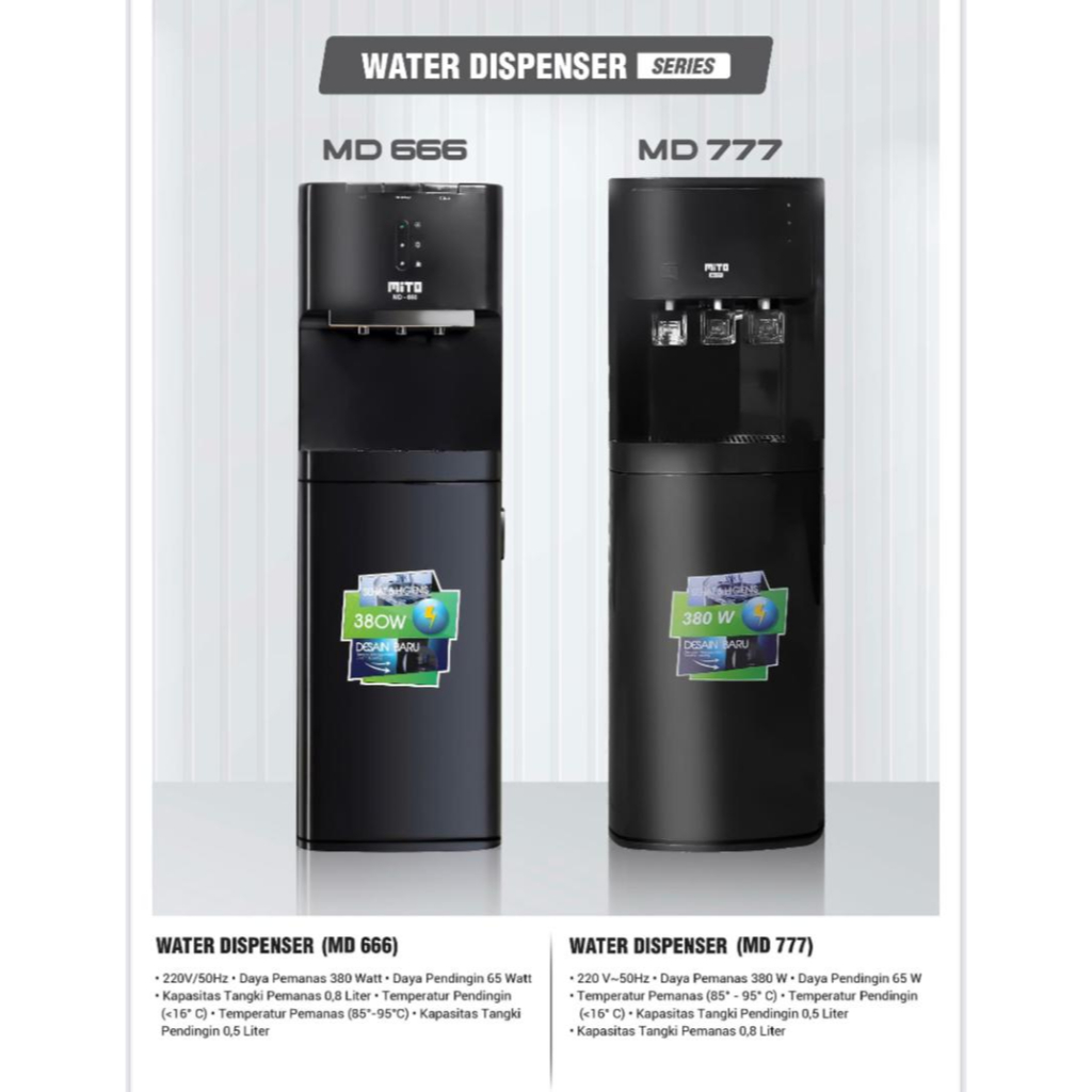 Jual Mito Bottom Load Water Dispenser Galon Bawah Mito MD 666 / 777 ...
