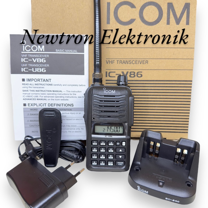 Jual HT ICOM IC-V86 VHF Radio Handy Talkie ICV86 | Shopee Indonesia
