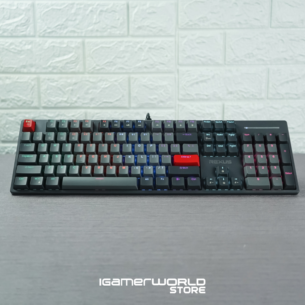Jual Rexus Heroic KX5 Fullsize Rainbow Mechanical Gaming Keyboard ...