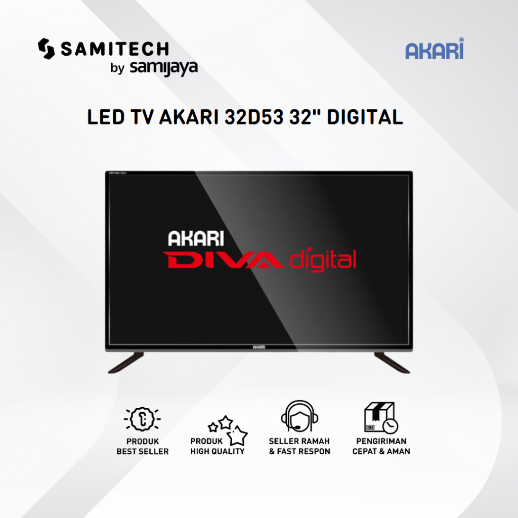Jual TV LED AKARI 32" LE-32D53 HD DIGITAL TV 32D53 | Shopee Indonesia