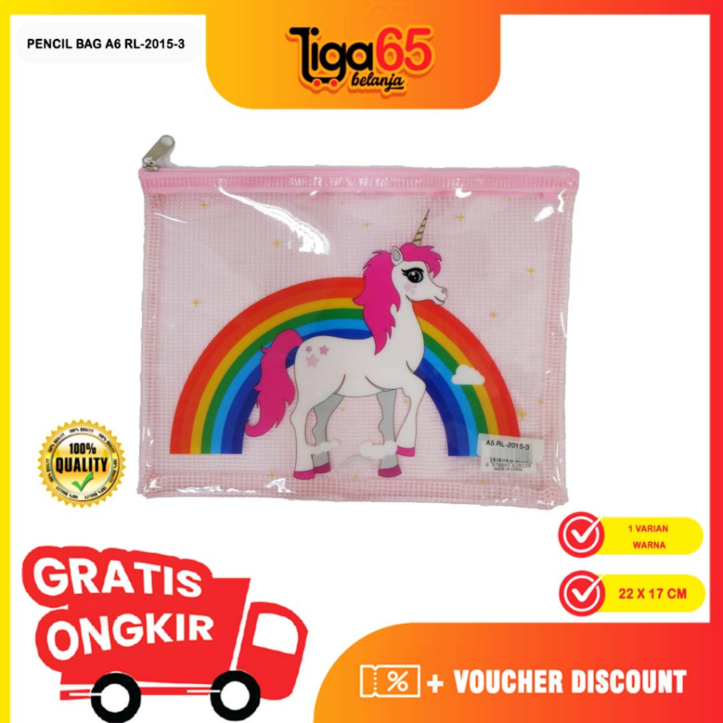 Jual Map File Dokumen Organizer Map Kartun Map Mika Zipper / Pencil Bag ...