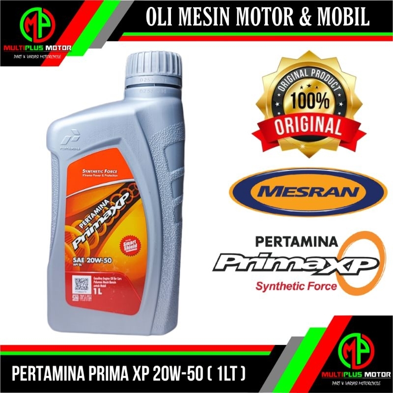 Jual Oli mesin PERTAMINA PRIMA XP 20W-50 1LT ORIGINAL 100% | Shopee Indonesia