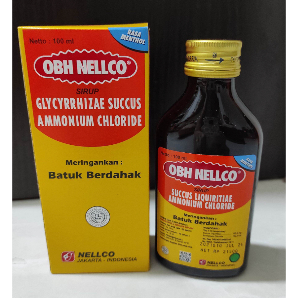 Jual OBH Nellco Batuk Berdahak Syrup 100 ml Sirup Obat Nelco Nilco ...
