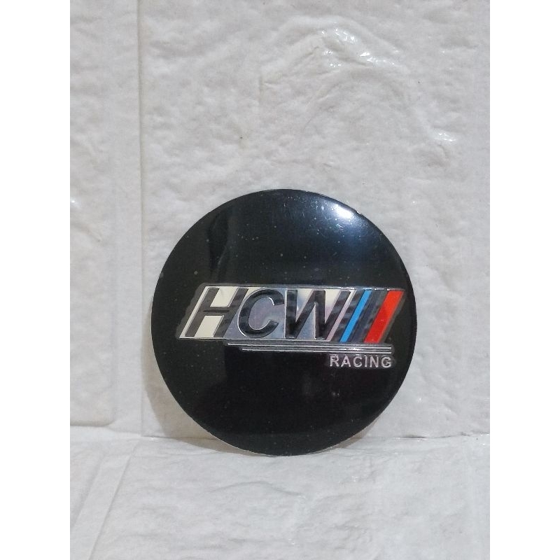 Jual DOP VELG MOBIL HCW RACING// STICKER LOGO VELG MOBIL HCW RACING ...