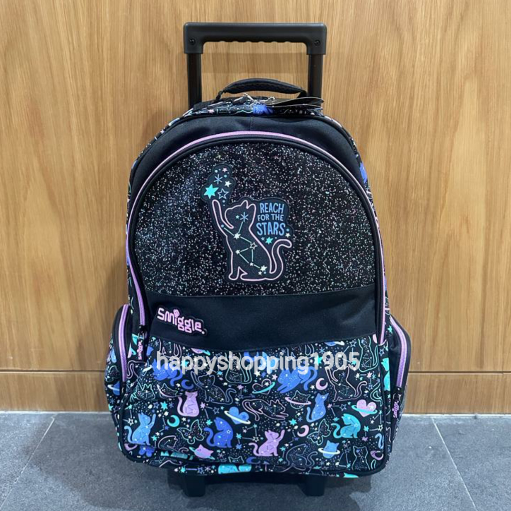 Jual SMIGGLE WILD SIDE TROLLEY BACKPACK CAT - TAS TROLI SMIGGLE ...