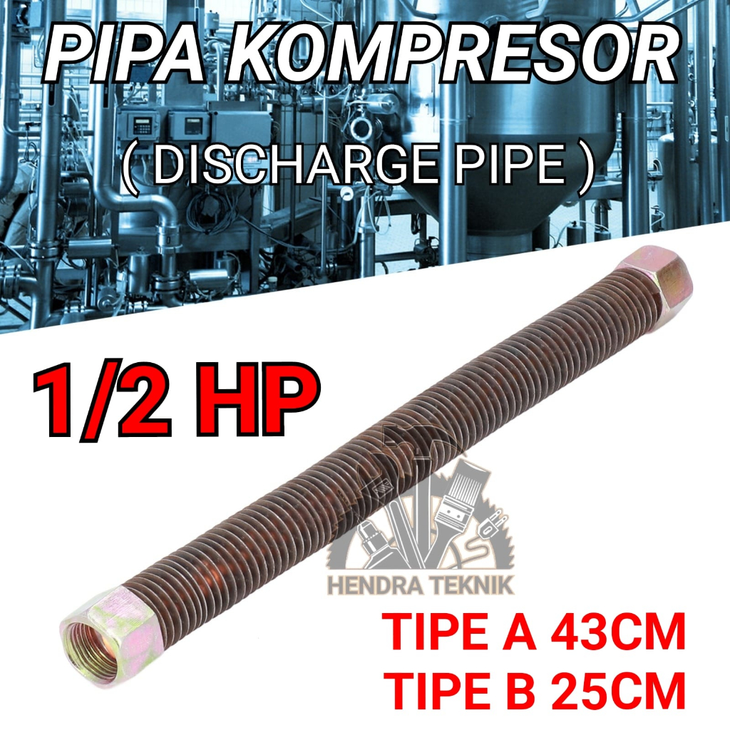 Jual Pipa discharge tipe A 43cm / B 25cm kompresor angin 1/2HP ...