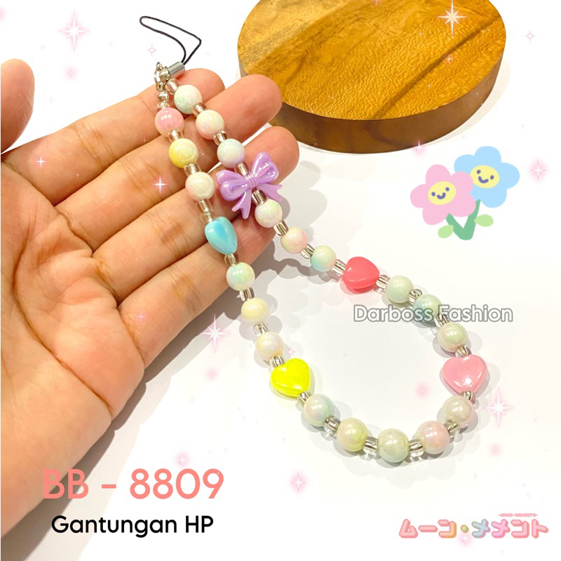 Jual (2) Gantungan HP Estetik/ Tali HP / Strap HP beads / Tali ...