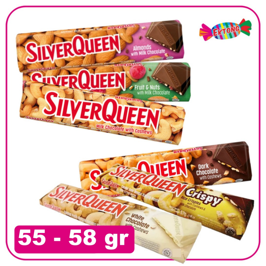 Jual SILVERQUEEN Aneka Variant 55 - 58 gr / Toko Ektong Makassar ...