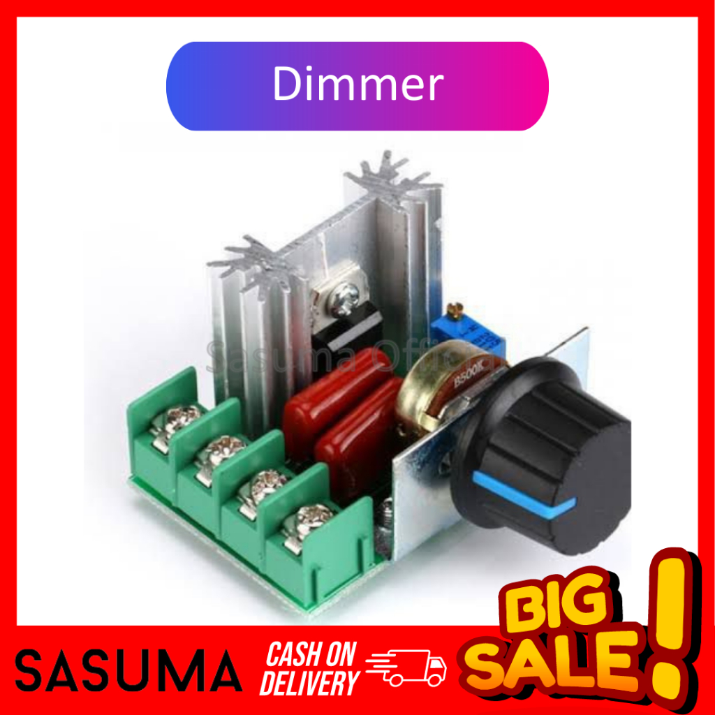 Jual SASUMA Dimmer SCR 2000W Voltage Regulator Speed Controller Motor ...