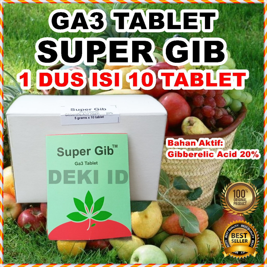 Jual Supergib 1 Dus Isi 10 Tablet Hormon GA3 ZPT Giberelin Acid Asam ...