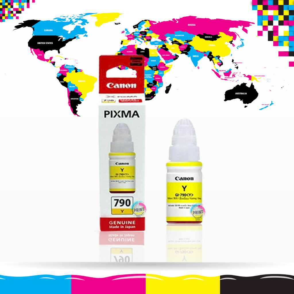 Jual Tinta printer canon pixma 790 YELLOW SERIES G1010 G2010 G1000 ...
