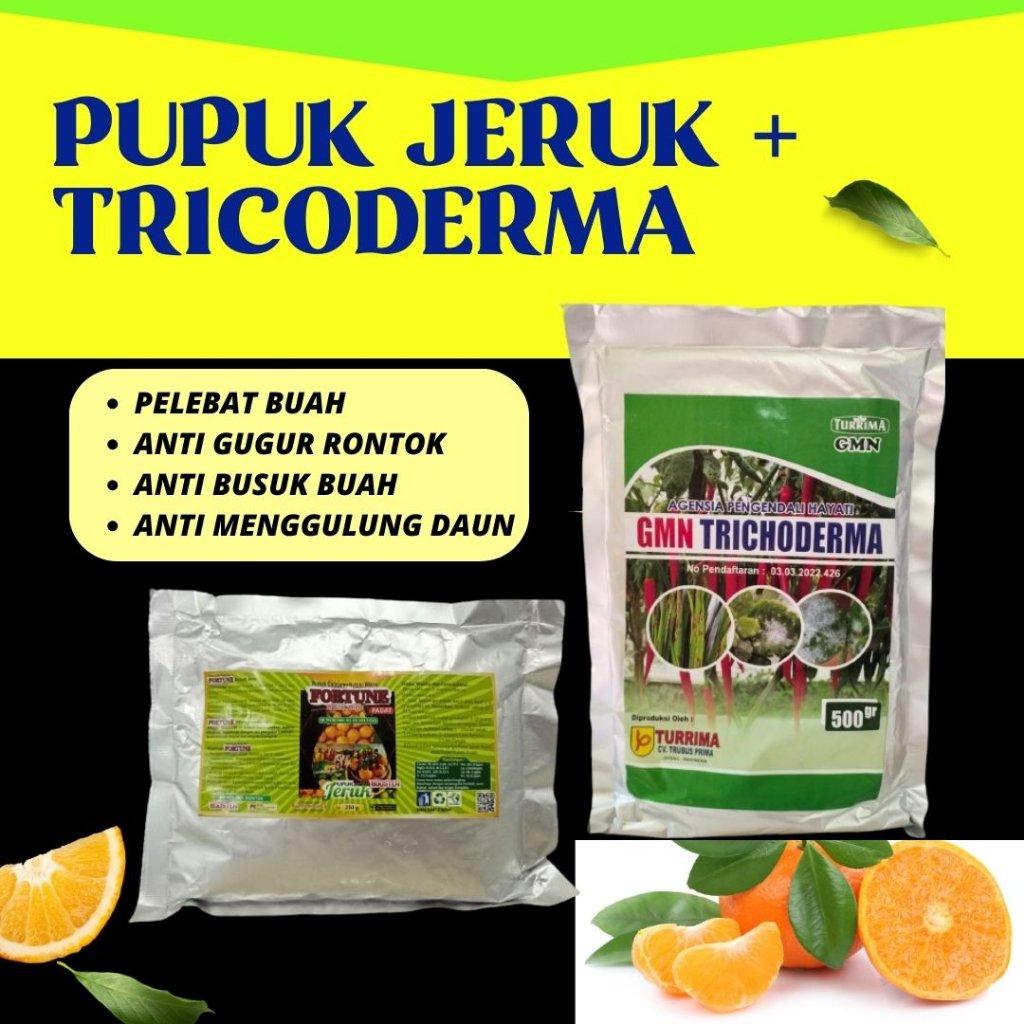Jual Pupuk Jeruk Nipis Limau + Agen Hayati Trichoderma Anti Bercak Buah ...