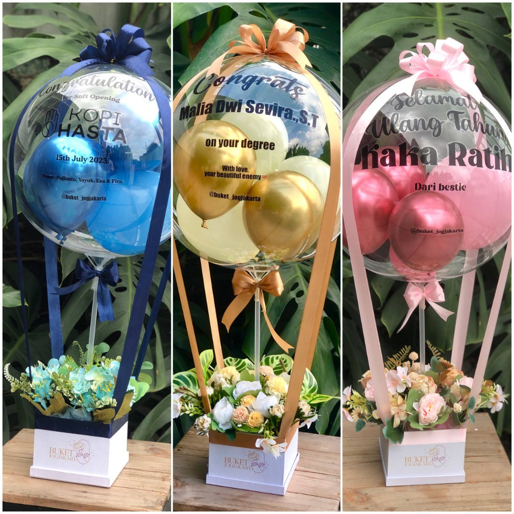 Jual BUKET BALON / BUKET BALON BUNGA KADO ANNIVERSARY GRADUATION GRAND ...