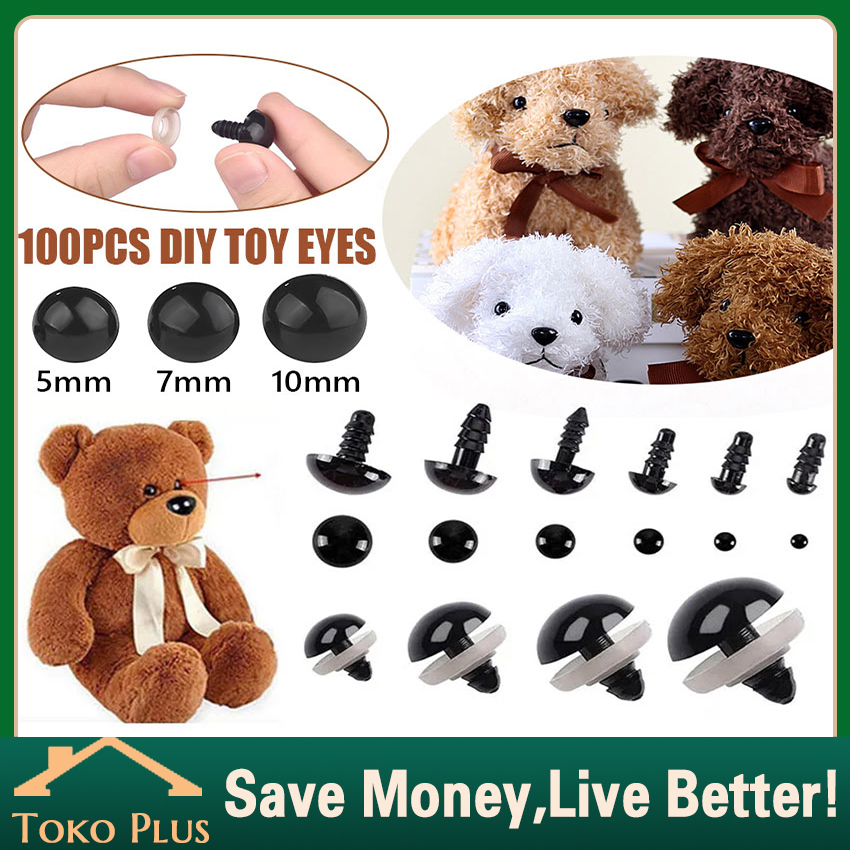 Jual (100Pcs) Mata Boneka Amigurumi Tusuk 5 - 10 mm Safety Eye | Shopee ...