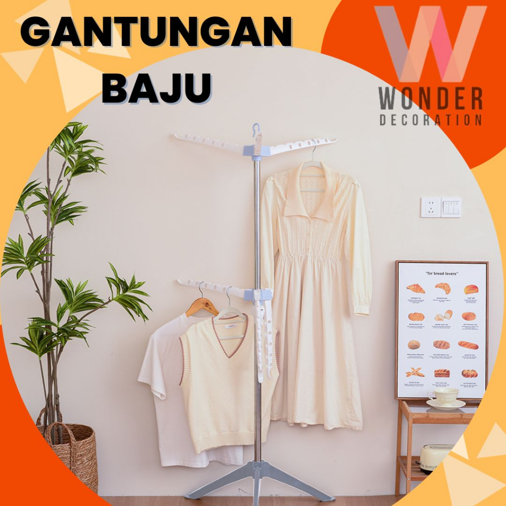 Jual Jemuran Praktis Jemuran Baju Portable Lipat Untuk Gantungan Baju 1 ...