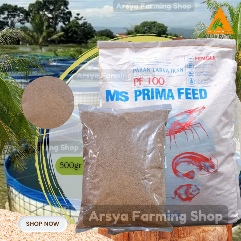 Jual Prima Feed PF100 500gr / Pakan Pelet Benih Ikan Floatin PF 100 ...