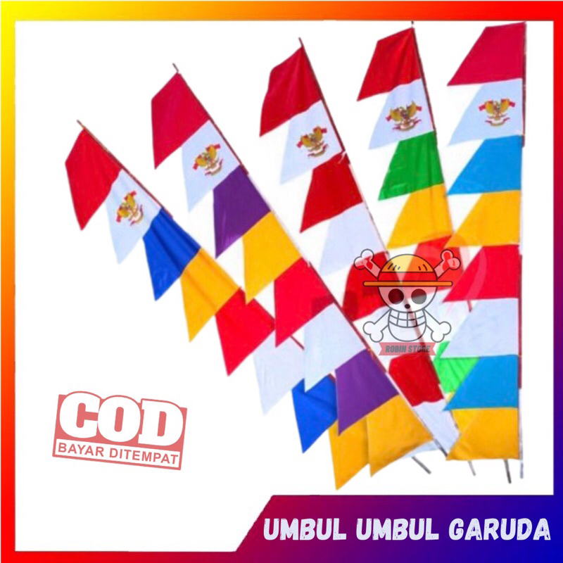 Jual Bendera Umbul Umbul Garuda paket 1 kodi/20pcs | Shopee Indonesia