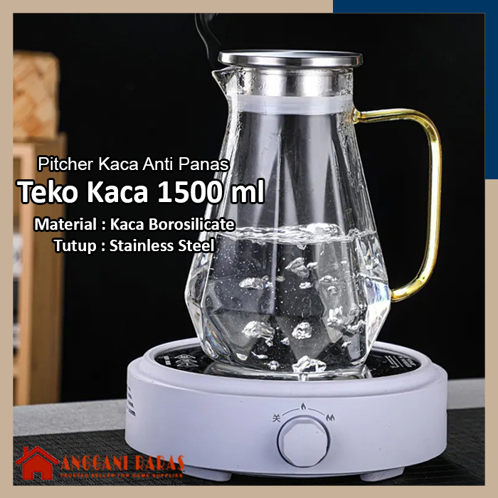 Jual Teko Kaca Tahan Panas Diamond Glass Pitcher Kaca Teko Kaca Pitcher ...