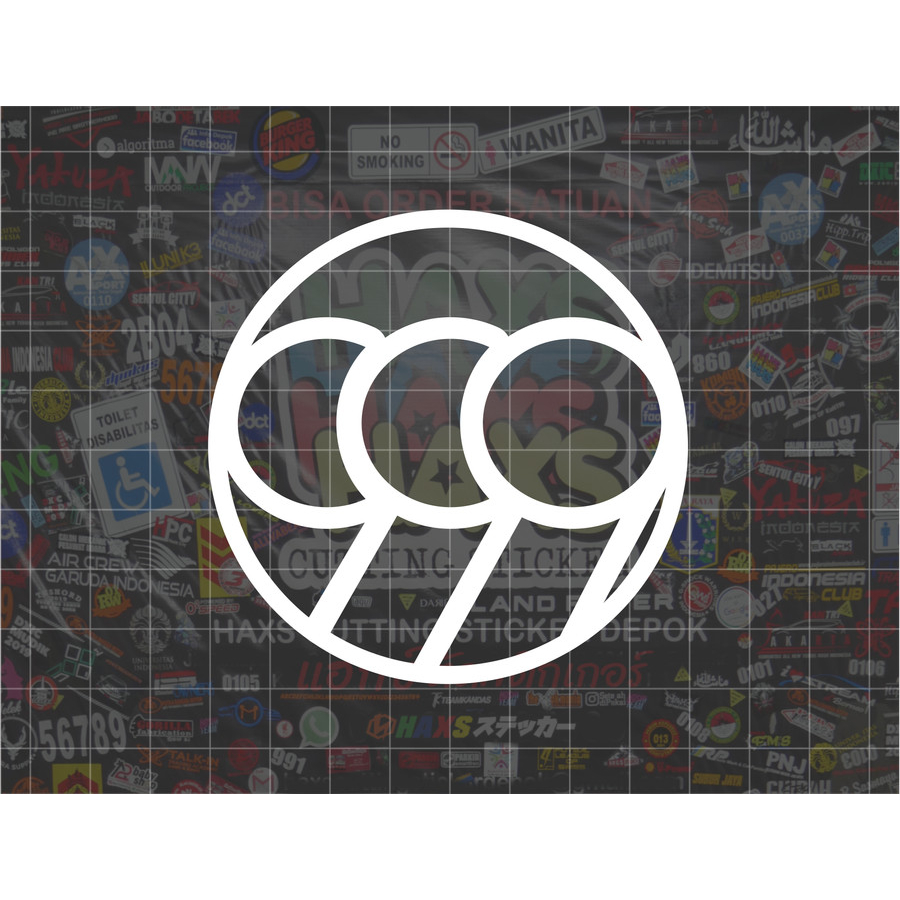 Jual Cutting Sticker Goodrides 999 V2 Ukuran 8 cm untuk motor mobil ...