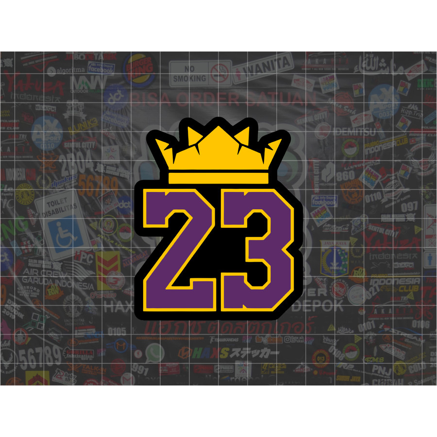 Jual Cutting Sticker Logo Lebron James Ukuran 7 cm untuk motor mobil ...