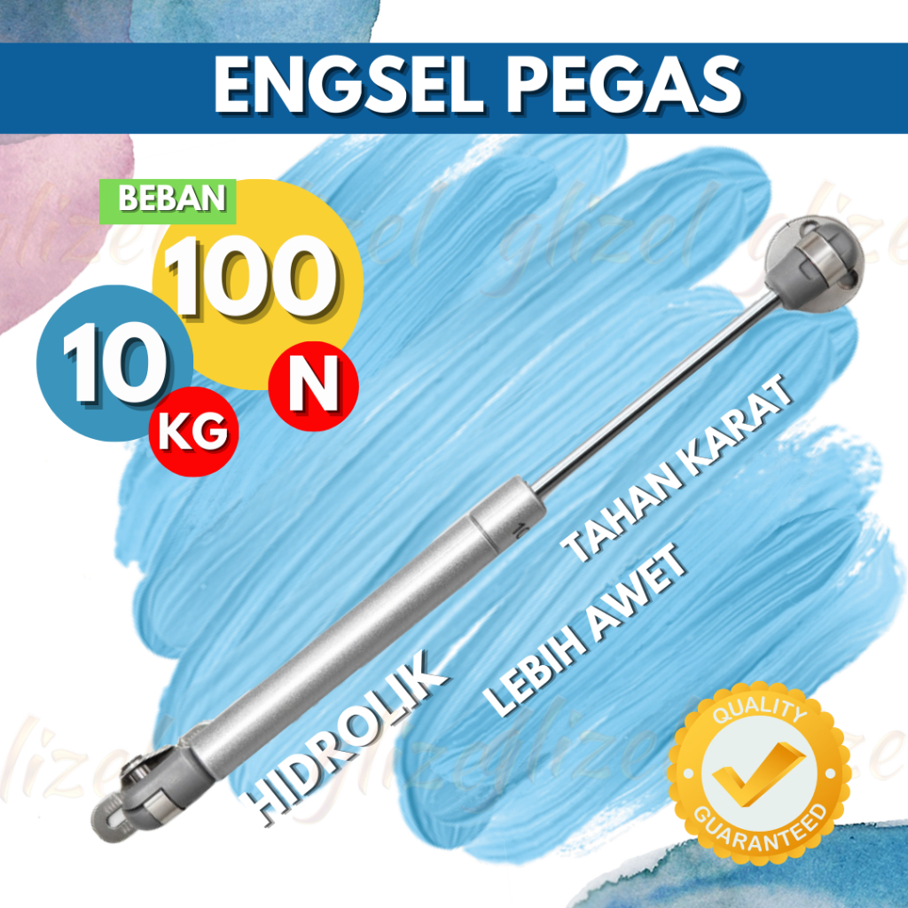 Jual Engsel Pegas Gas Spring Hidrolik Jok Motor 100N Door Closer Pintu ...