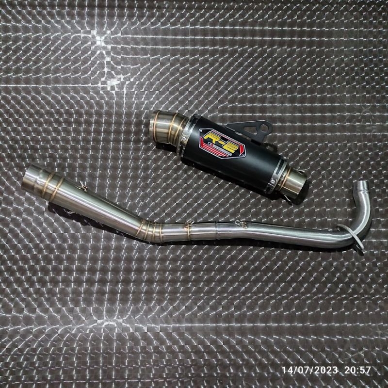 Jual Knalpot Original R2 Black GTX Boreup harian pemasangan standrt ...