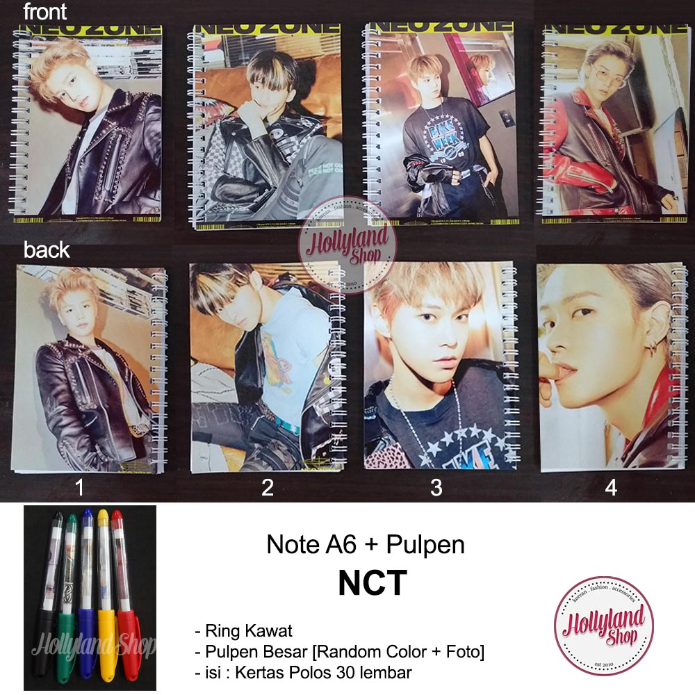 Jual Paket Notes A6 + Pulpen Besar KPOP - Buku Tulis NCT Unofficial ...
