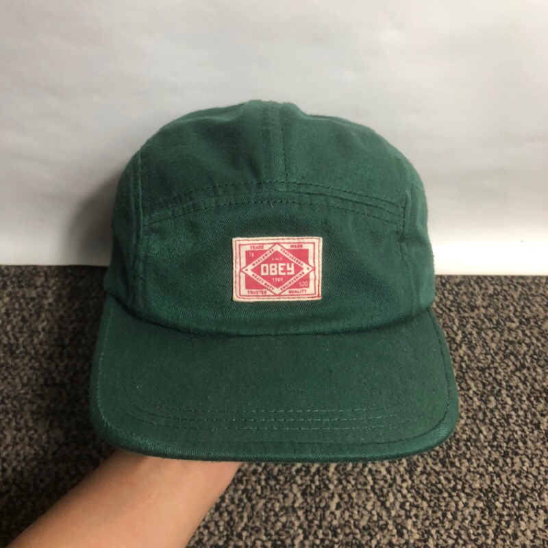 Jual topi obey 5 panel green - topi vintage - topi pria | Shopee Indonesia