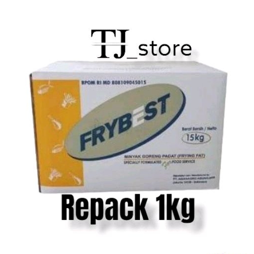 Jual minyak beku/minyak padat/fryfat/ frybest repack 1kg MURAH | Shopee ...