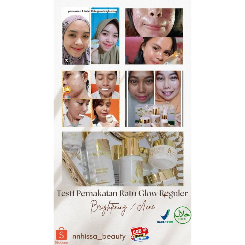 Jual Ratu Glow Skincare Original (brightening dan Acne series) BPOM 100%ORI | Shopee Indonesia