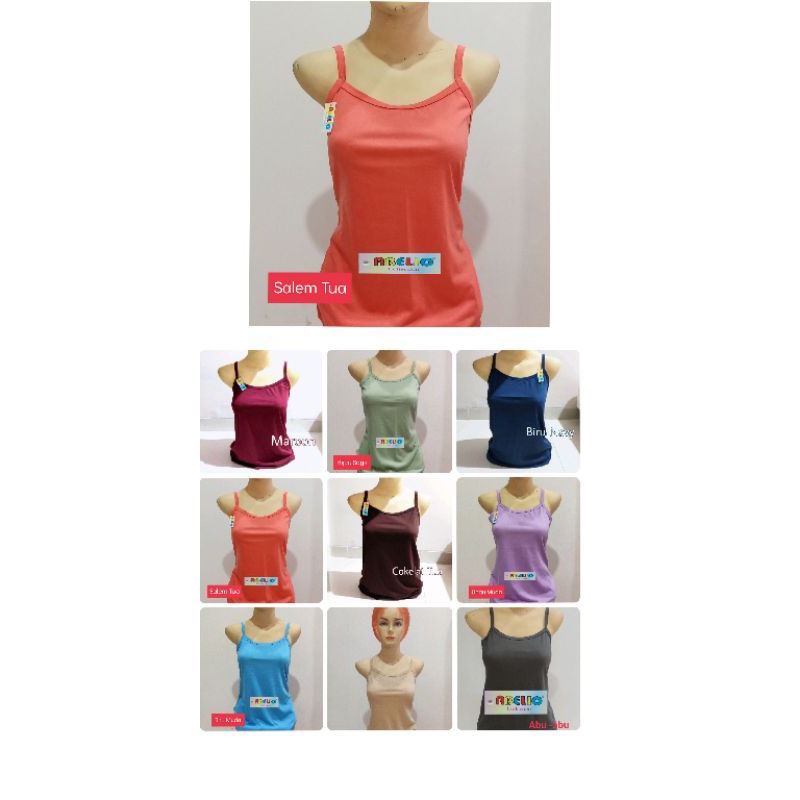 Jual Tank top Wanita Tali Kecil / Tank top / teng top tengtop / singlet ...