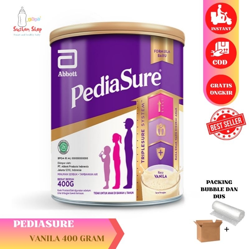 Jual Pediasure Triplesure 400 Gram Vanila / Madu / Coklat / Classic Milky Pediasure Kemasan Baru ...