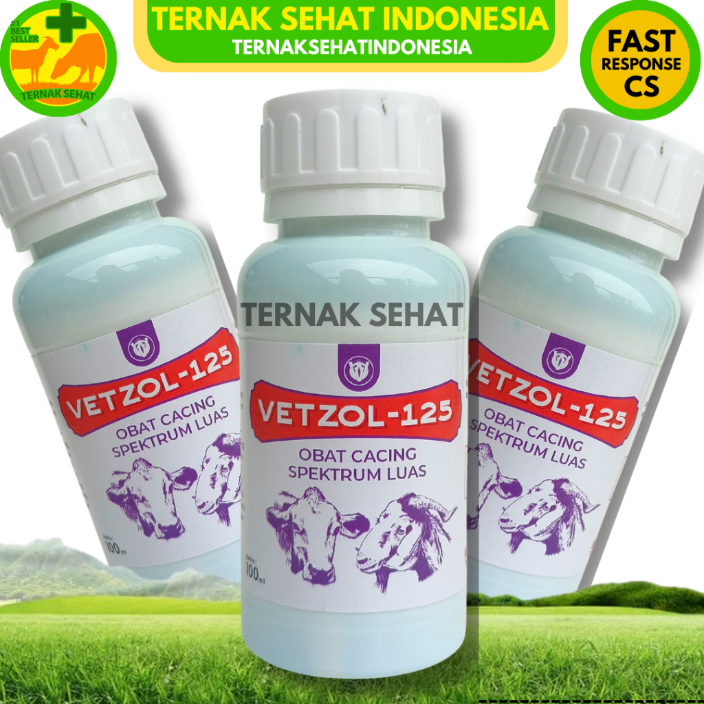 Jual OBAT CACING SAPI VETZOL 125 100ML - Obat Cacing Hewan Sapi Kambing ...