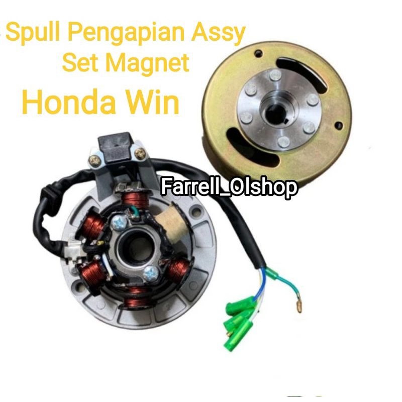 Jual Spull Spool Spul Pengapian Assy Set Magnet Honda Win Win 100 12V ...
