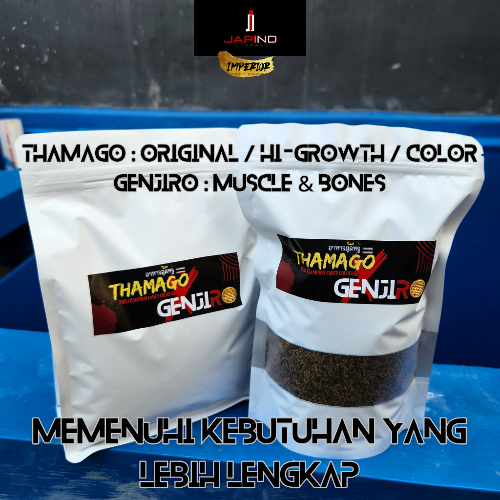Jual Pakan/Pelet Goldfish - Thamago X Genjiro Body Building Food - 1 KG ...