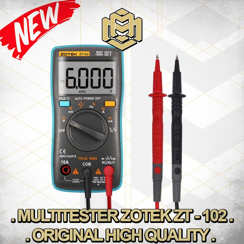 Jual Multitester Zotek ZT-102 / ZOTEK ZT102 Upgrade Auto Multimeter ...