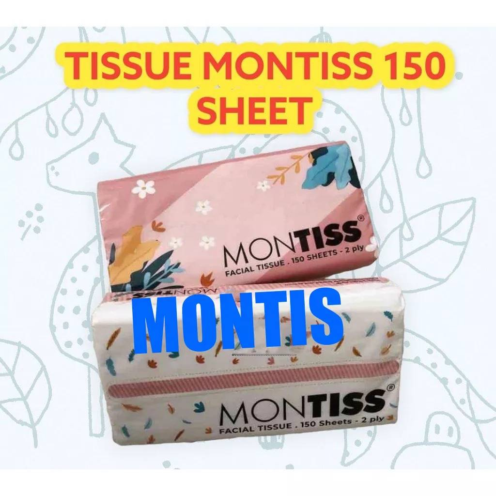 Jual [ 1 Pack ] Tissue / Tisu MONTISS 150 Sheets 2ply Refill Facial 2 ...